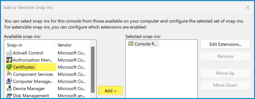 Adding Certificates for newer Python-based connectors + Server API tool