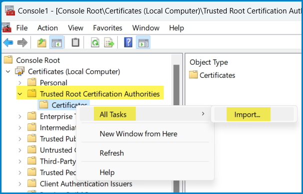 Adding Certificates for newer Python-based connectors + Server API tool