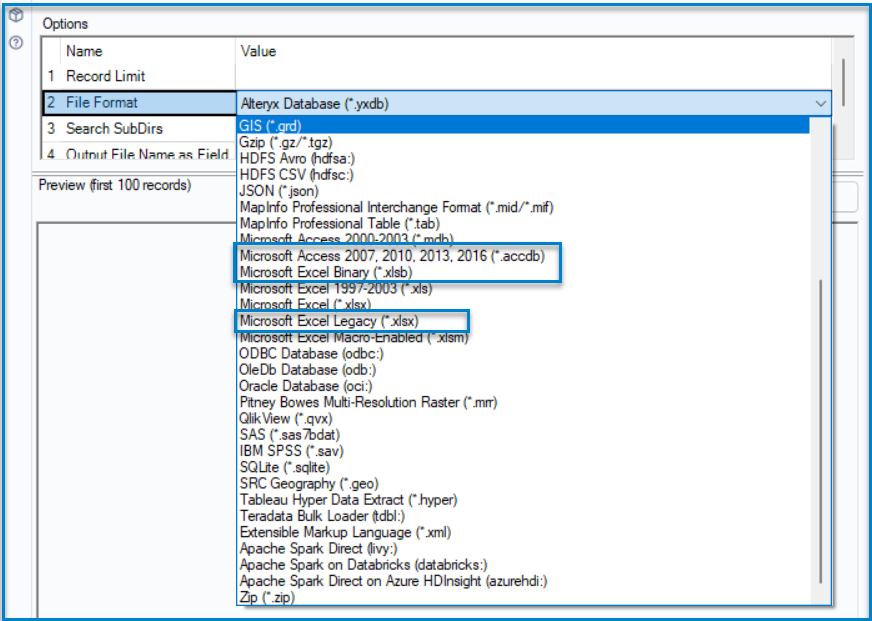 How To Enable Microsoft Excel Binary Xlsb Excel Legacy Xls Access Accdb For Inout Tools