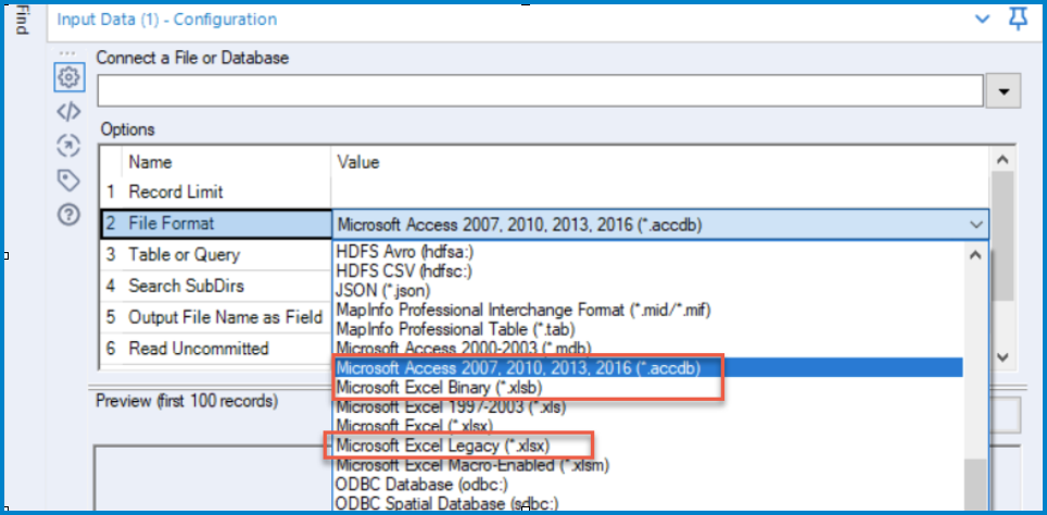 How To Enable Microsoft Excel Binary Excel Legacy Access Accdb For Inout Tools 