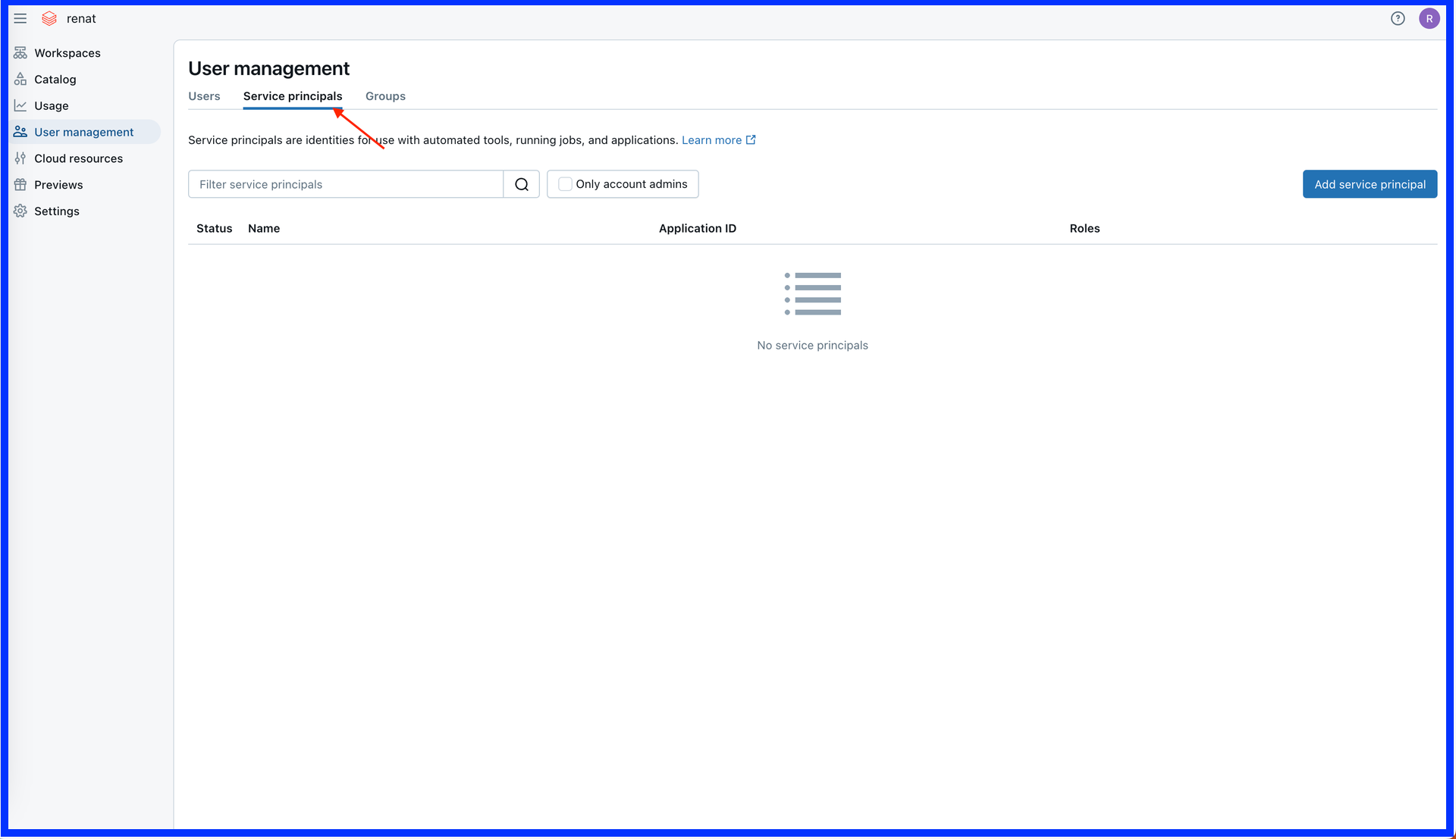 Configure OAuth access to Databricks using service principals and OAuth ...