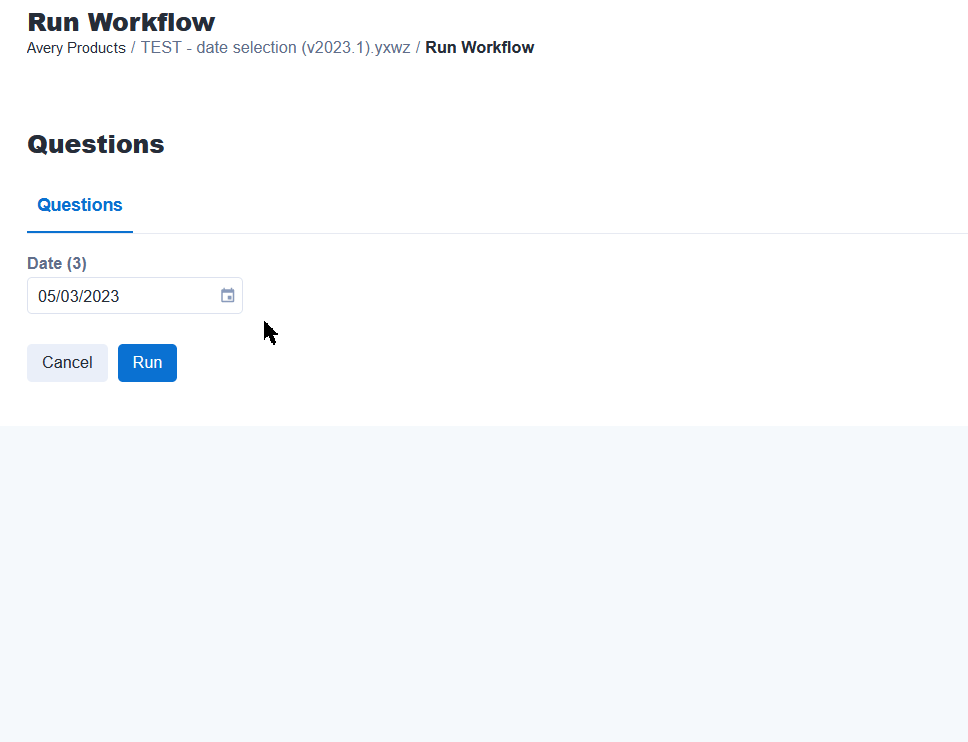 Analytical App Date Tool Date Shown Is The Previous Day Than What Was Selected When Running On