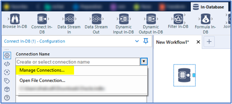 How To: Create an In-Database Connection
