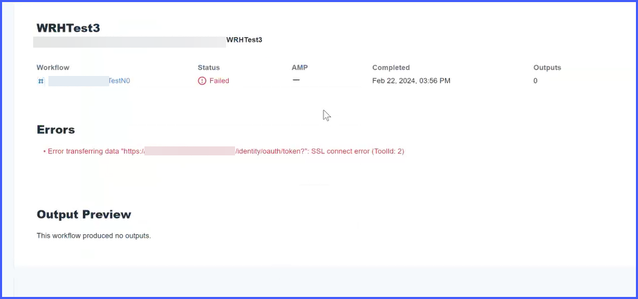 Error transferring data: SSL Peer certificate or SSH remote key was not OK