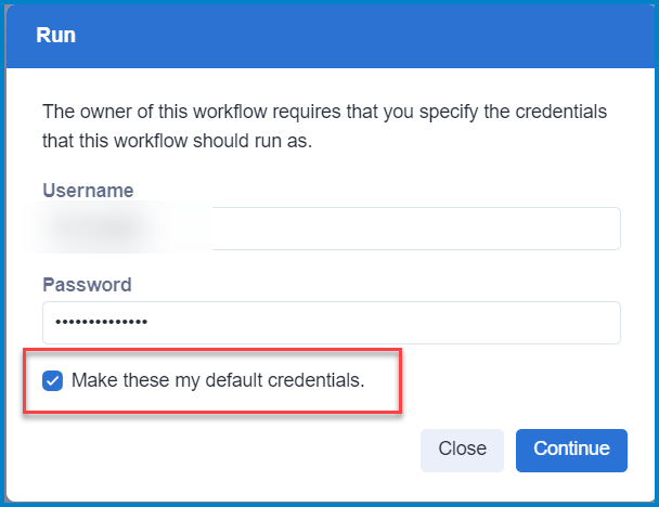 How Workflow Credentials Work on a Gallery