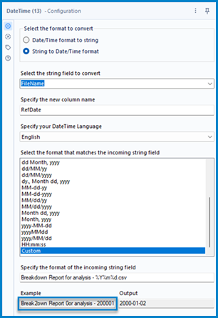 Alteryx Designer: DateTime tool converts String to Date/Time ...