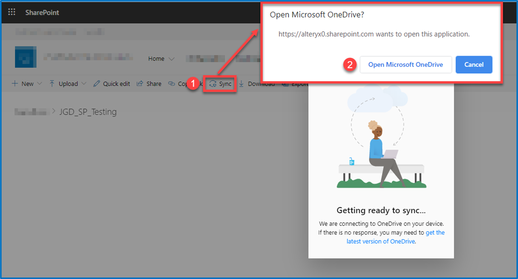 How to sync with SharePoint using Input Data Tool and OneDrive